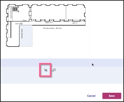 Uploading and Scaling a Floor Plan in Event Diagramming