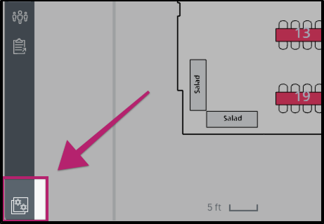 Uploading and Scaling a Floor Plan in Event Diagramming