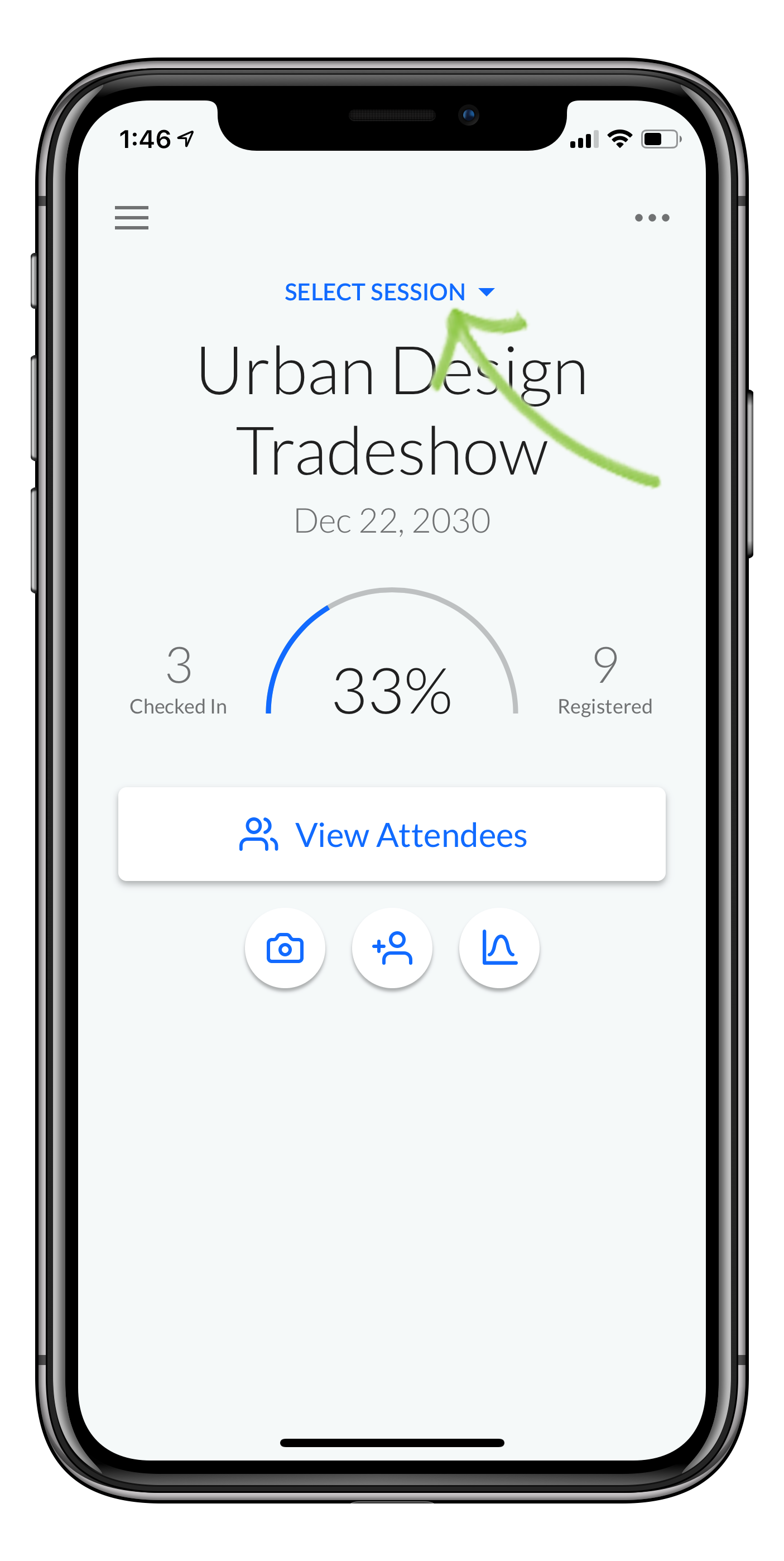 Using a Scanner to Check In Attendees