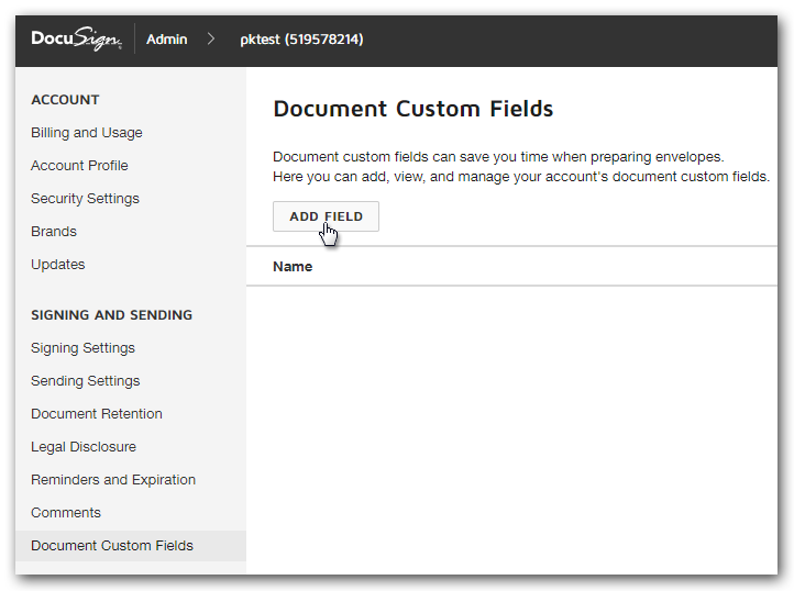 Configuring Your DocuSign Account to Integrate with Cvent