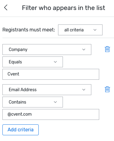 Setting Up the Attendees List Widget