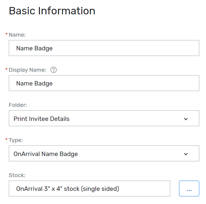 Creating Name Badges