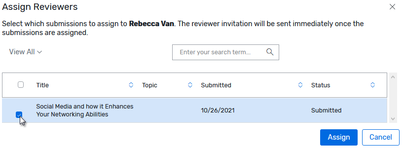Managing Submissions in Your Abstract Project