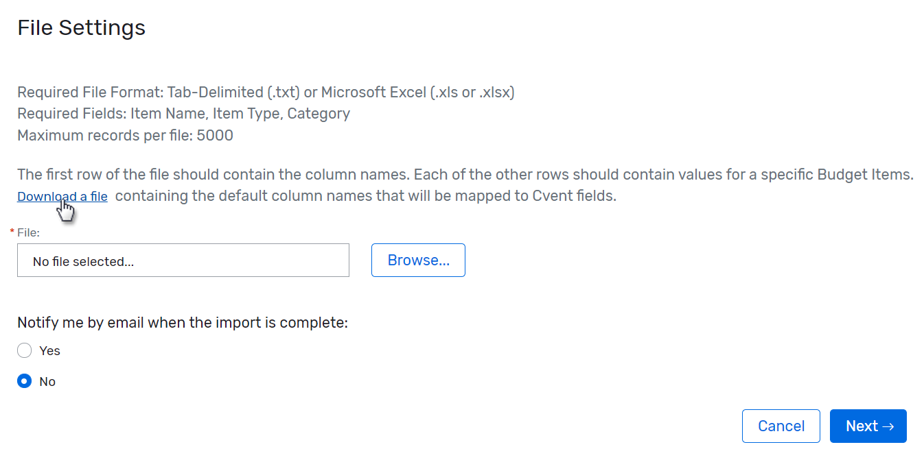 Creating Budget Templates