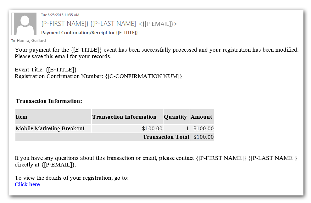 Viewing the Automatic Payment Notifications