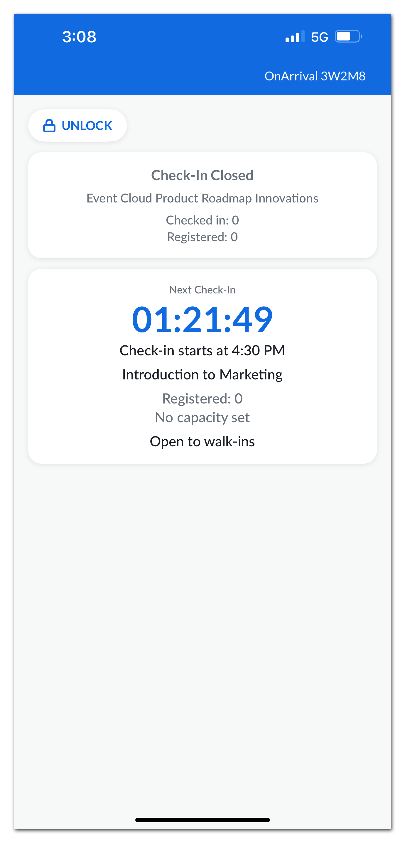 Configuring Session Check-In Settings in OnArrival