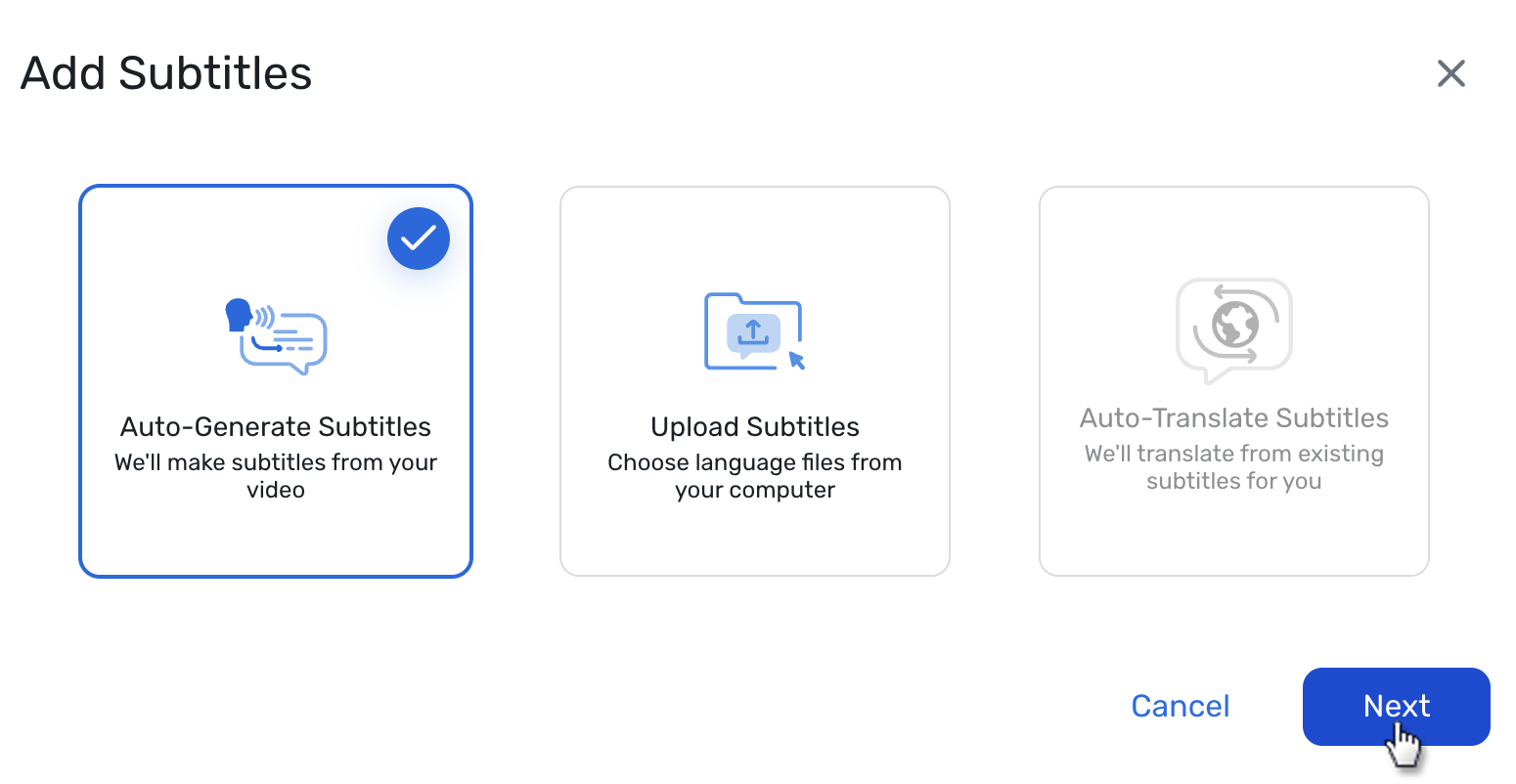 Using the Video Library