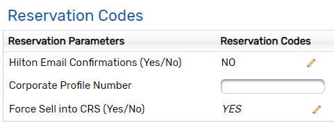 Data Transfer Rules for the Passkey Hilton CRS Integration