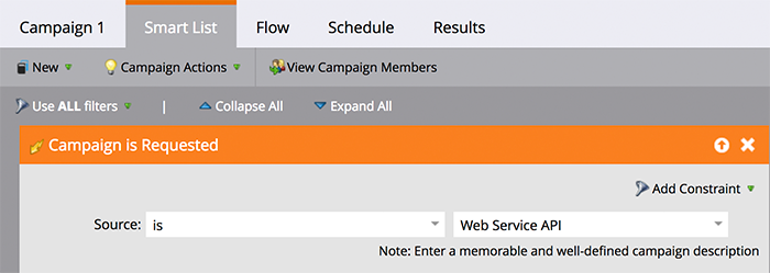 Setting Up a Campaign for the Marketo Integration