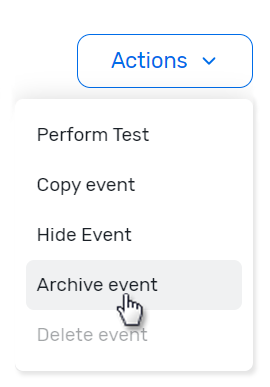 Archiving Your Event