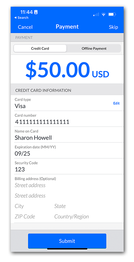 Collecting Payments with OnArrival