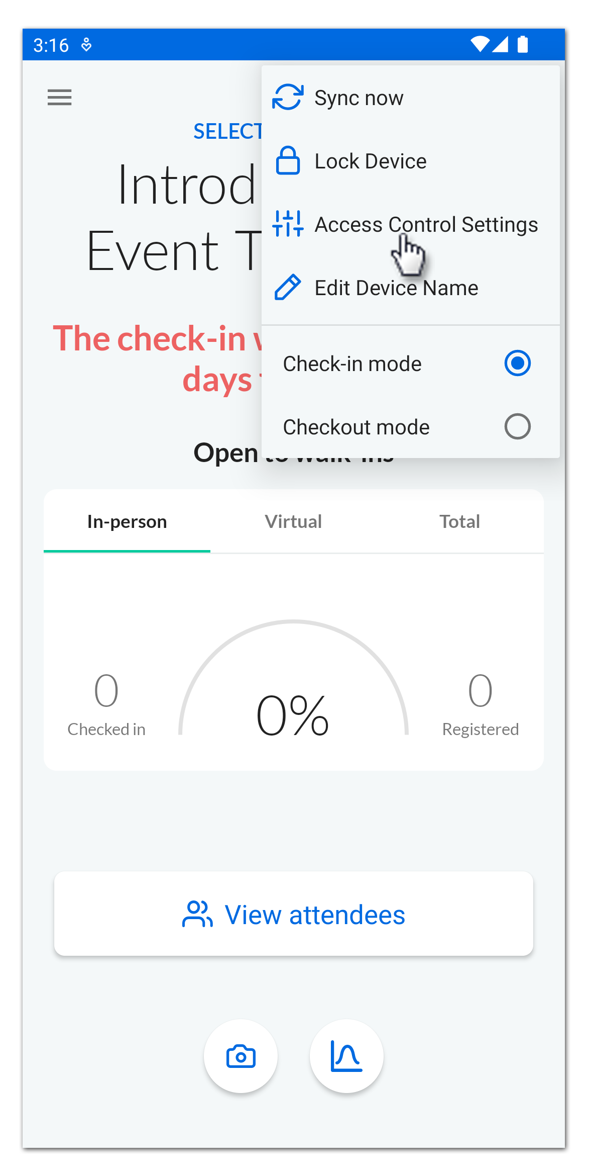 Configuring Access Control in the OnArrival App
