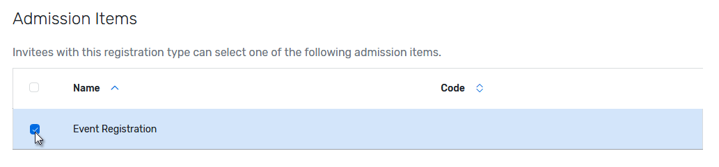 Adding Registration Types