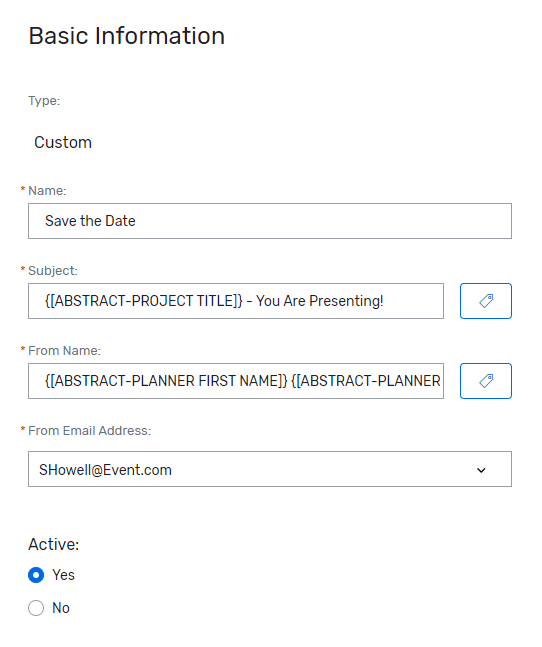 Creating an Abstract Email