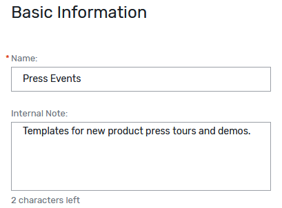 Using Event Templates