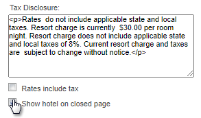 Managing Advanced Options for Hotels in Passkey Events