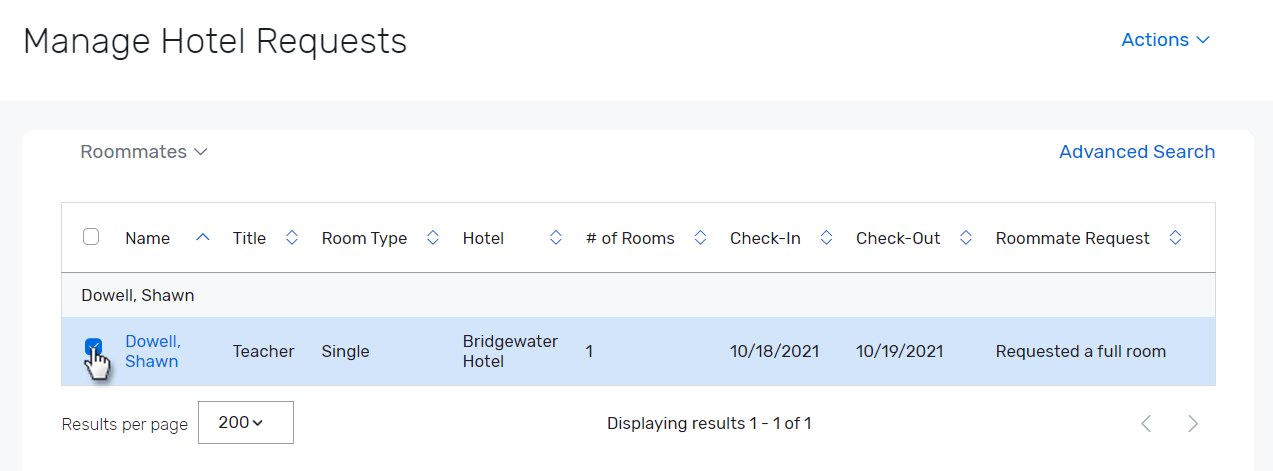 Ensuring Registrant Travel Data Appears in an HCP Report