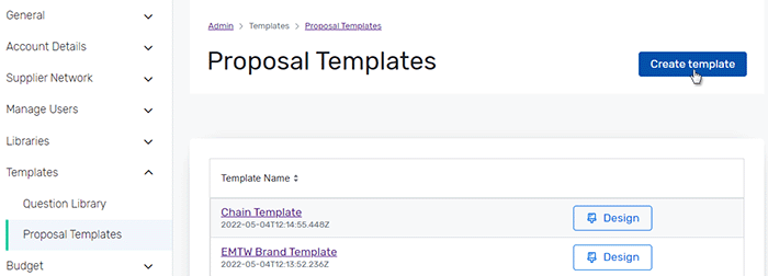 Managing Smart Custom Proposal Templates