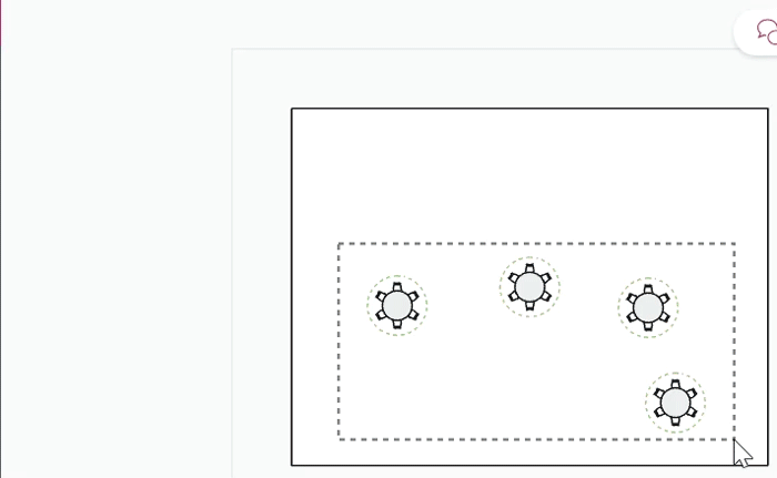 Aligning and Distributing Objects in Event Diagramming