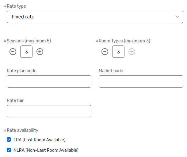 Creating a Domain Level Rate Plan