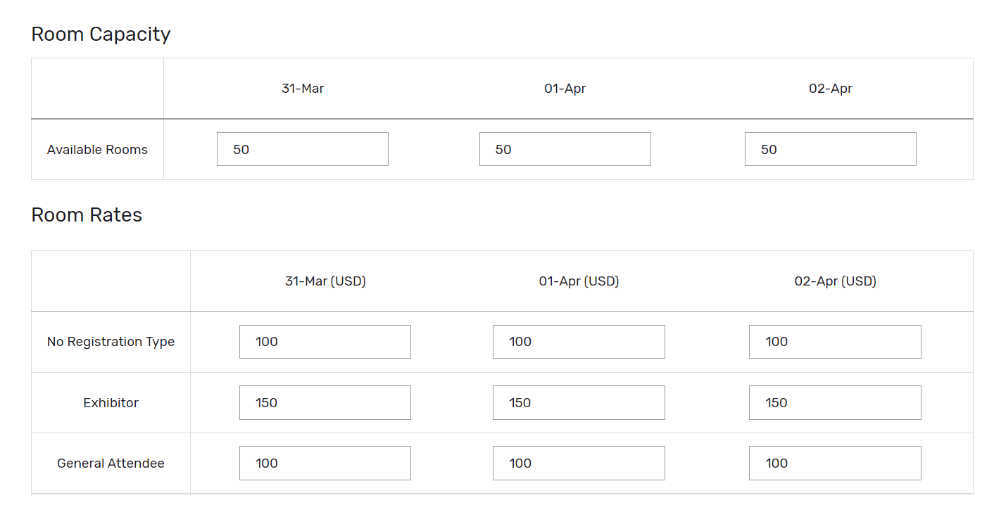 Collecting Hotel Requests in Your Event