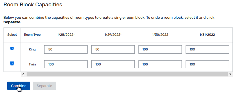 Collecting Hotel Requests in Your Event