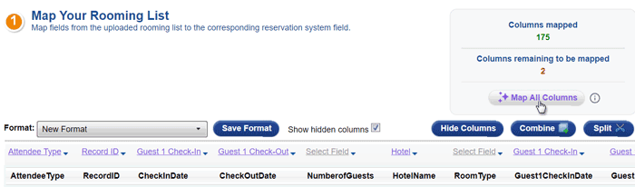 Mapping Passkey Room List Fields
