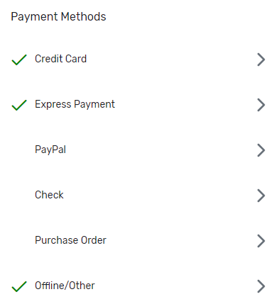 Managing Your Payment Methods