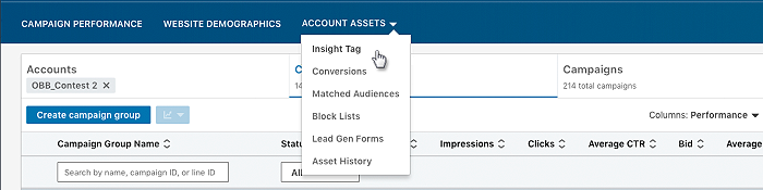 Integrating Linkedin Insight Tag Manager