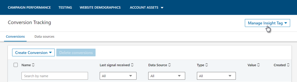 Integrating Linkedin Insight Tag Manager
