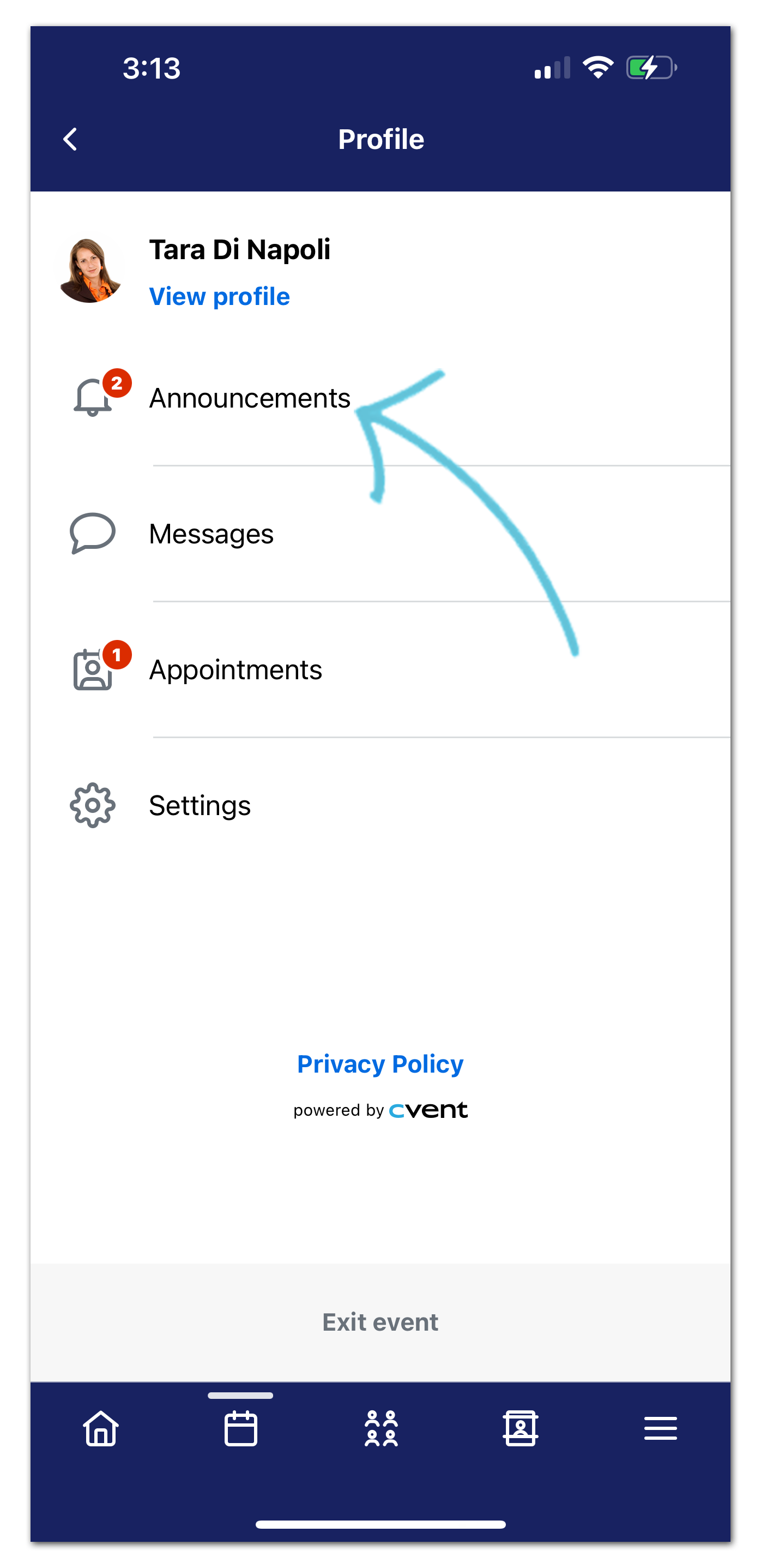 Managing Notifications for Attendee Hub