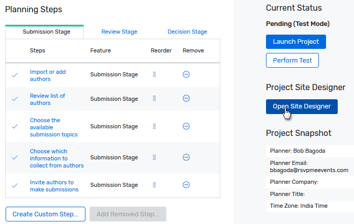 Customizing Your Abstract's Submission and Review Process