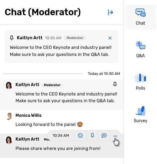 Enabling Session Chat for Your Attendee Hub Website