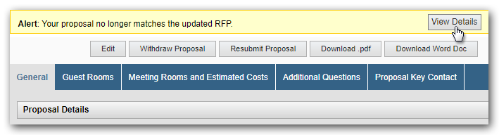 Updating a Proposal for a Revised RFP