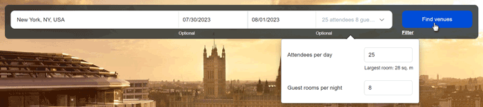 Sourcing Venues with Instant Book