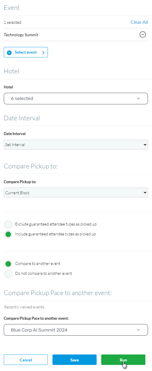 Running the Pace Report in Passkey