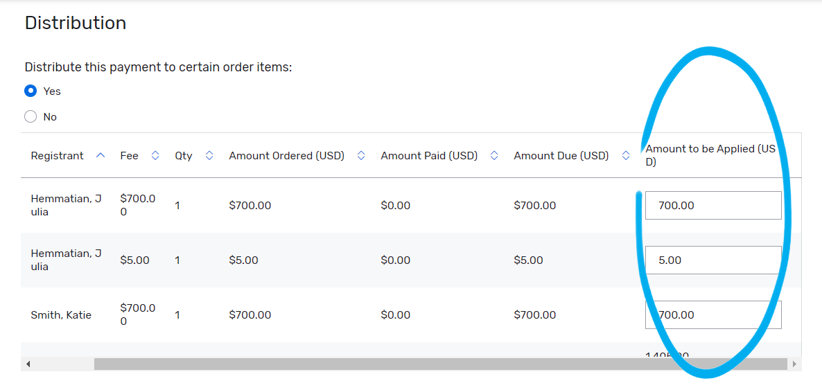Applying Partial Payments