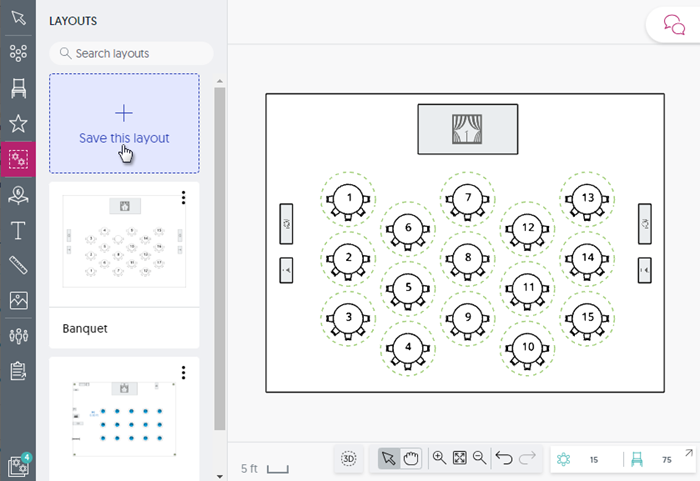 Saving a Diagram as a Layout in Event Diagramming