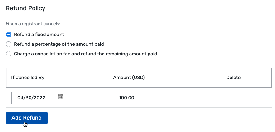 Setting Up a Refund Policy