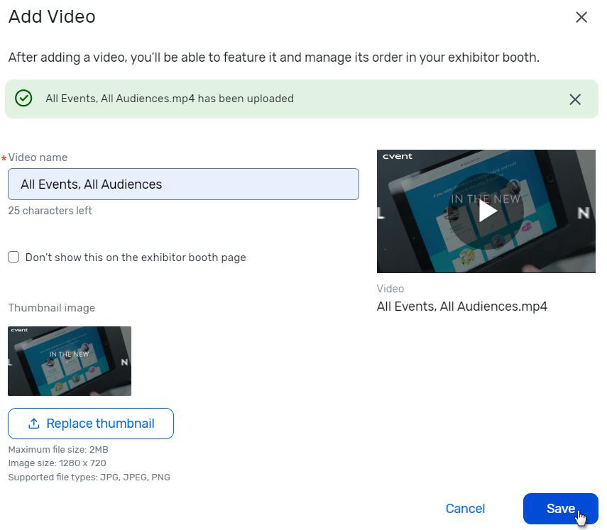 Using the Exhibitor Portal for Attendee Hub