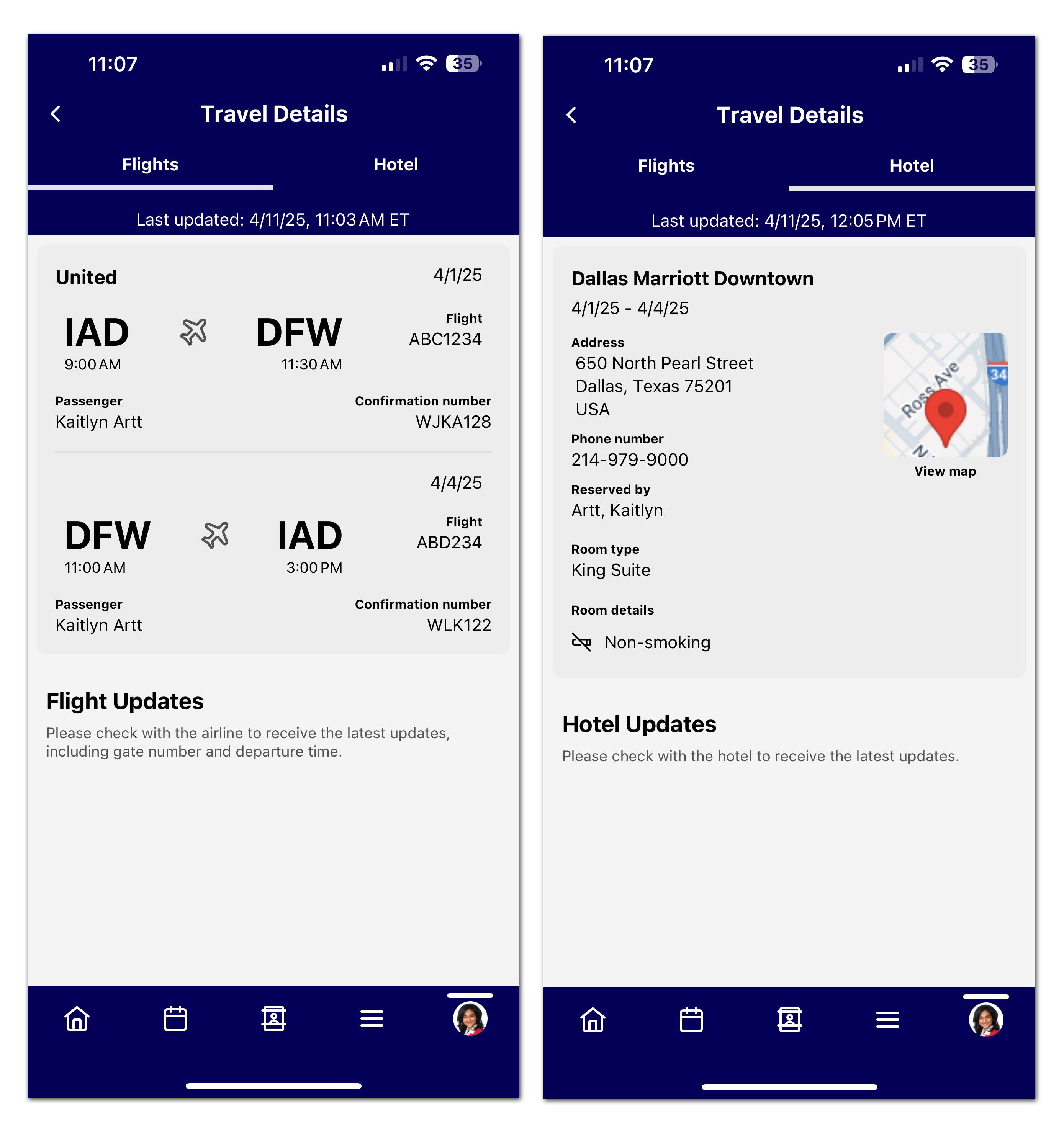 Displaying Attendee Travel Data in Your Event App