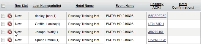 Manually Processing Reservations in Passkey