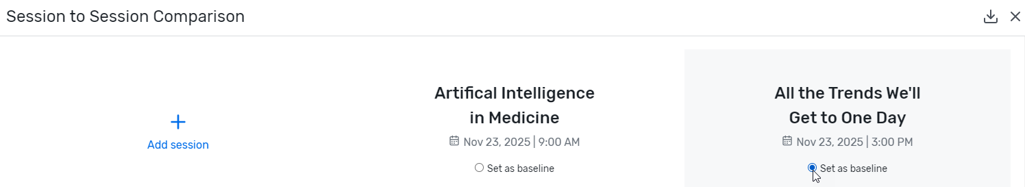 Using the Session Overview Page