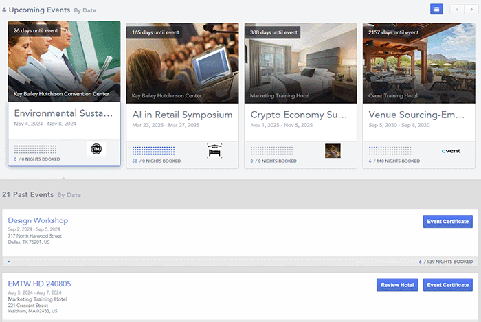 Using the Passkey Planner Portal