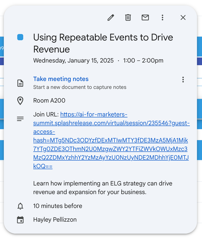 Multi-Session Event FAQs