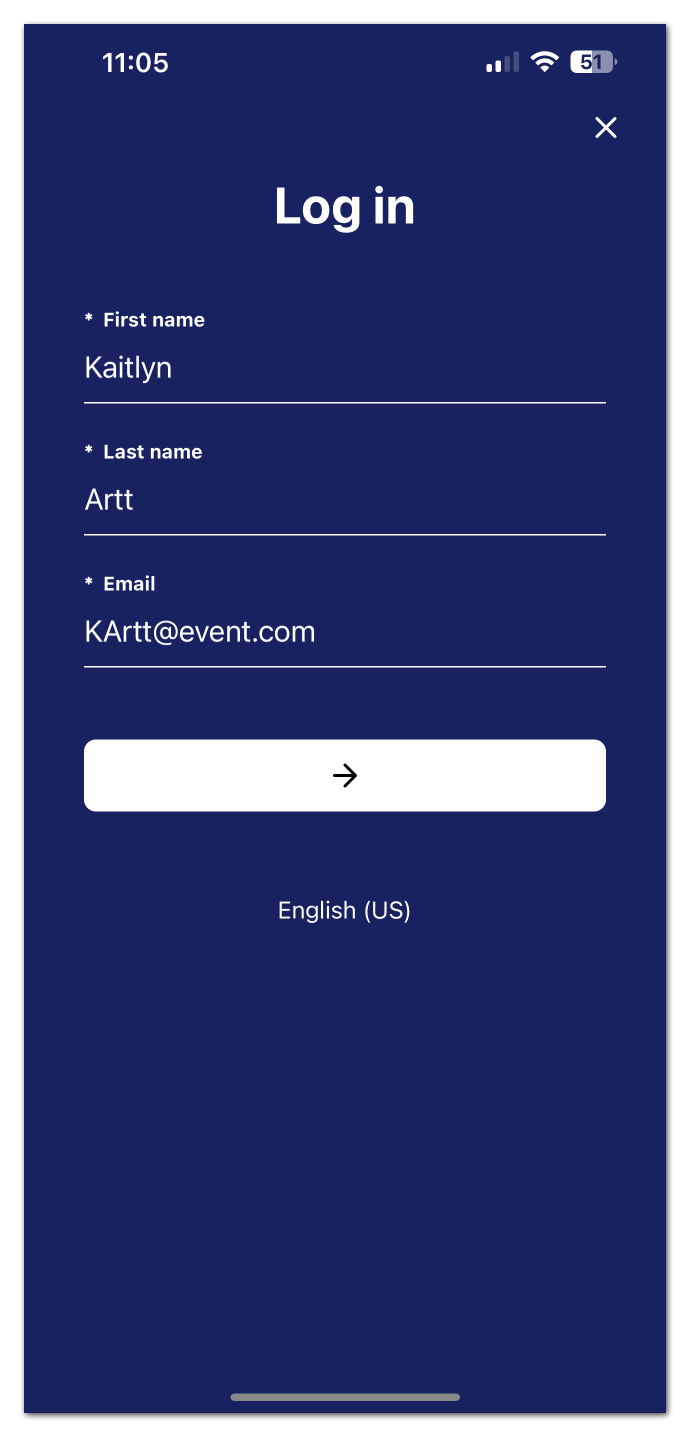 Logging In to Your Attendee Hub