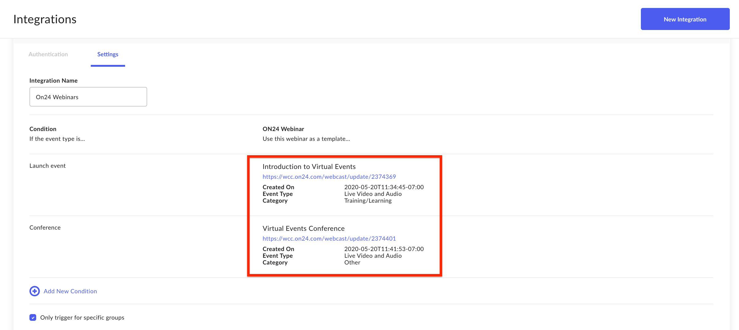 ON24 Webinars Integration Guide