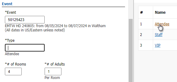 Using the Group Booking Call Center Form